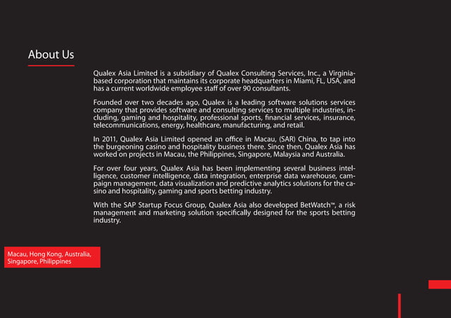 Qualex Asia Limited Brochure | PPT