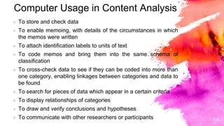 Qualitative Data Analysis | PPTX