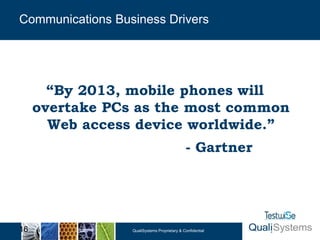 Taking Lab Management to the Next Level - QualiSystems & Testwise in a ...