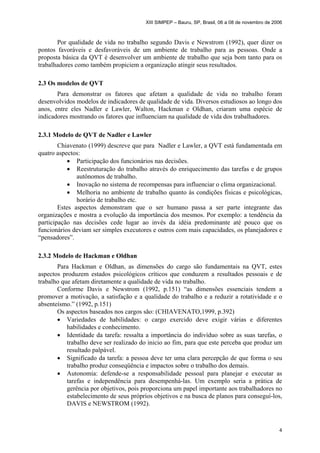 Qualidade de vida no trabalho: fatores que influenciam as organizações ...