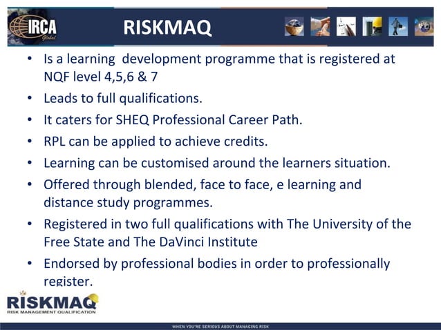 Qualifcations pathway for SHEQ Professionals | PPT | Career Advice ...