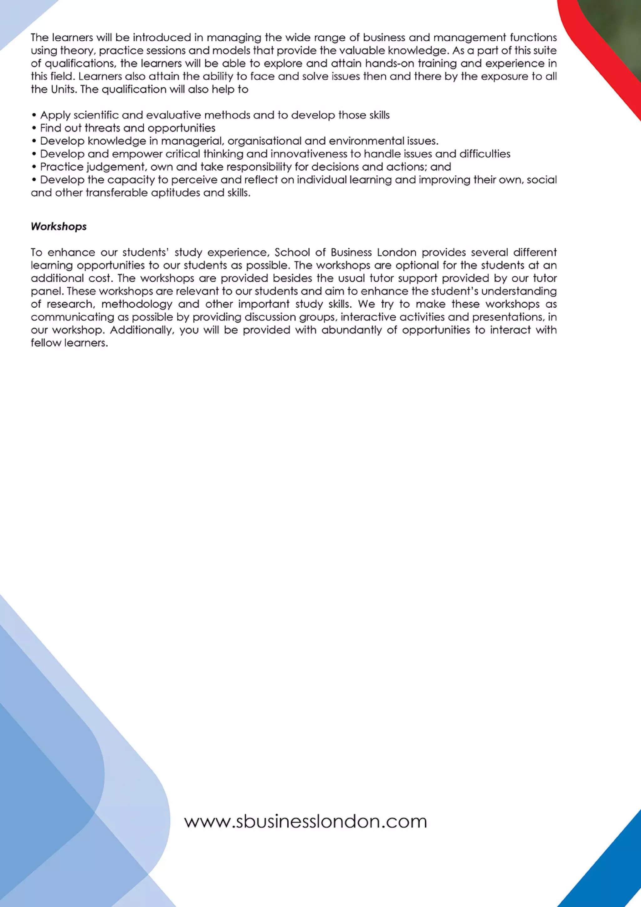 Qualifi level 3 diploma in business management | PDF