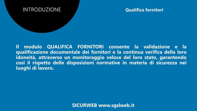 Qualifica fornitori | PPTX | Technology & Computing