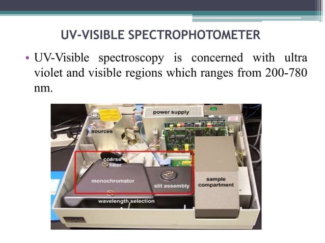 QUALIFICATION OF UV-VISIBLE SPECTROPHOTOMETER | PPTX | Chemistry | Science