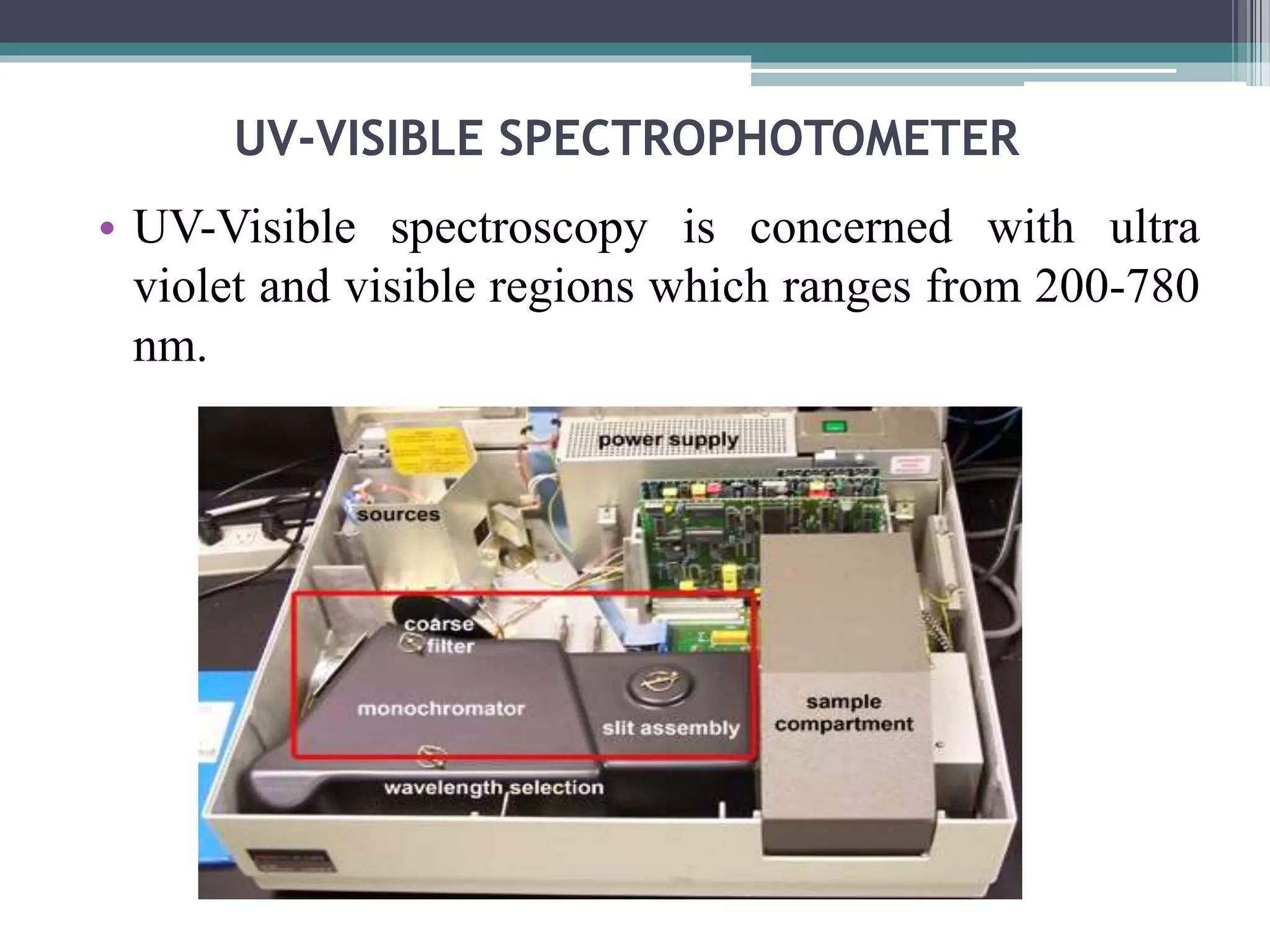 QUALIFICATION OF UV-VISIBLE SPECTROPHOTOMETER, FTIR, DSC, HPLC | PPTX