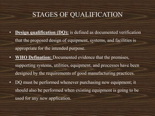 Qualification - Pharmaceutical Quality Assurance | PDF