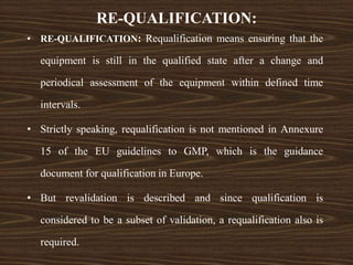 Qualification- Part 2 Pharmaceutical Quality Assurance | PDF
