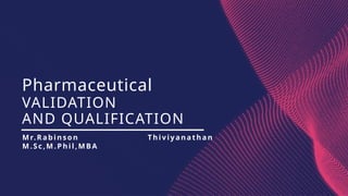 Pharmaceutical Validation and Risk Assessment Approach | PPTX