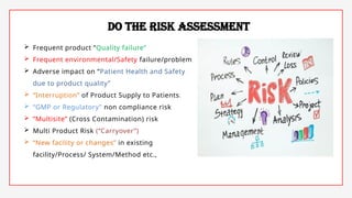 Pharmaceutical Validation and Risk Assessment Approach | PPTX