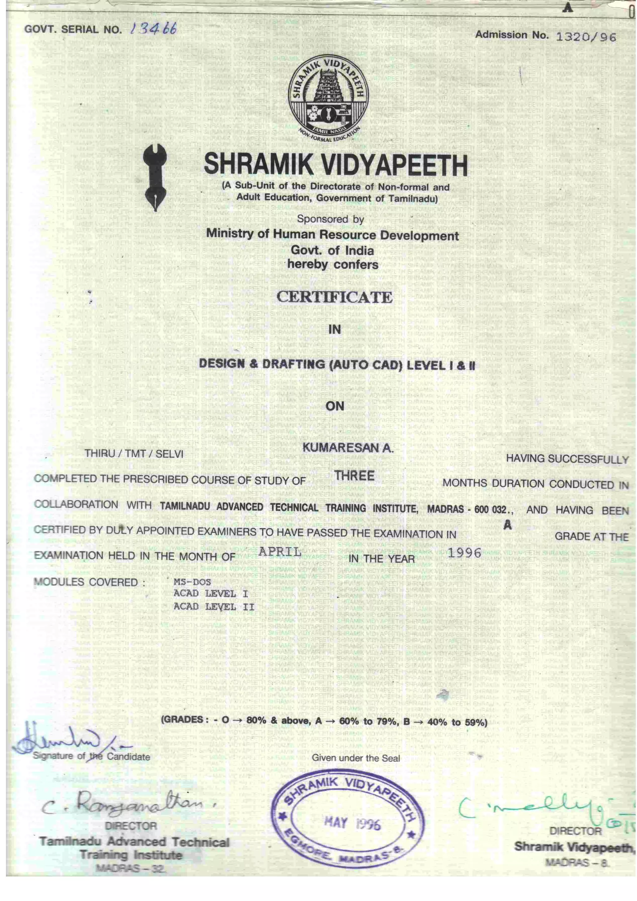 Qualification certificates | PDF