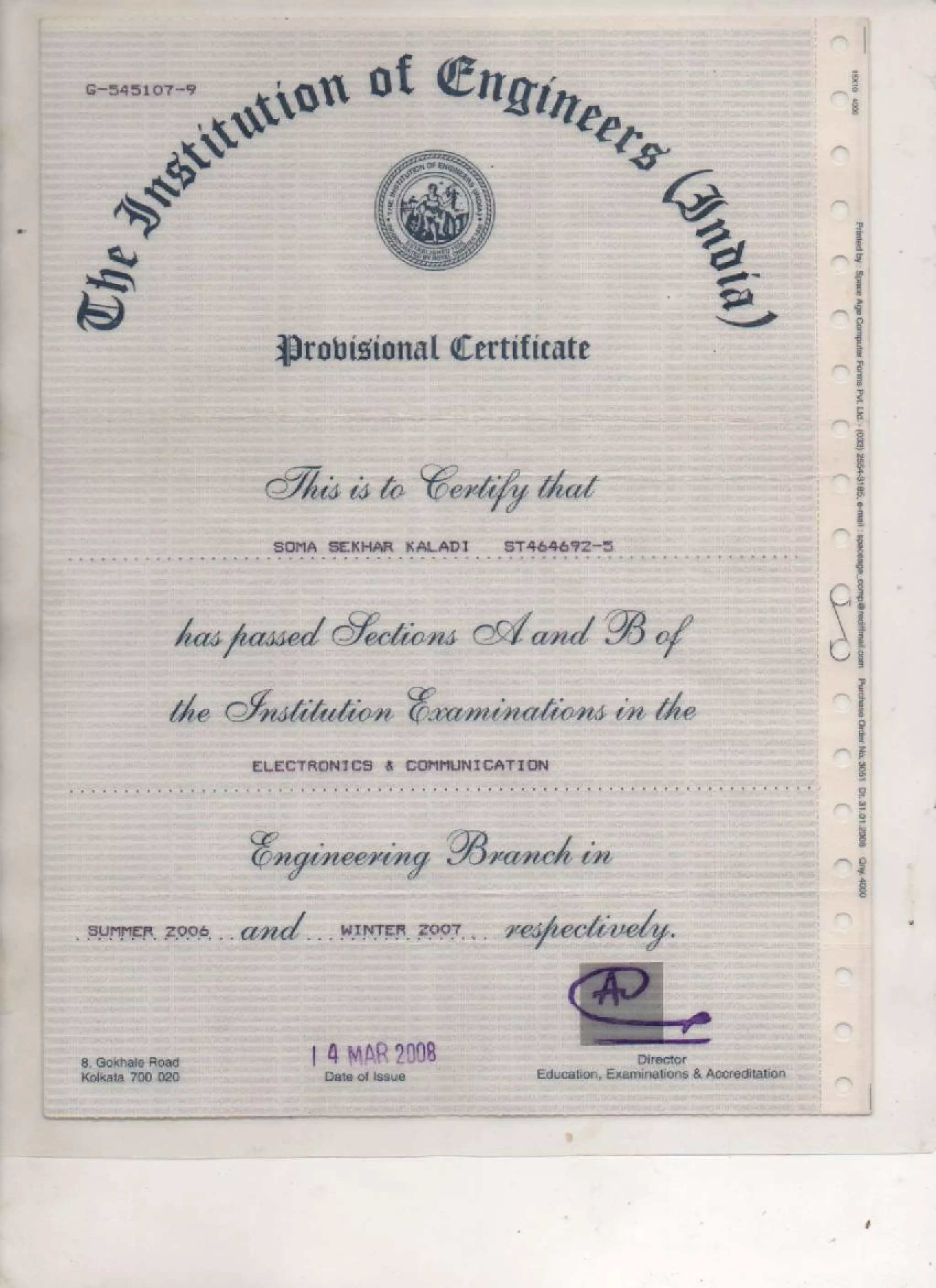 Qualification certificates | PDF