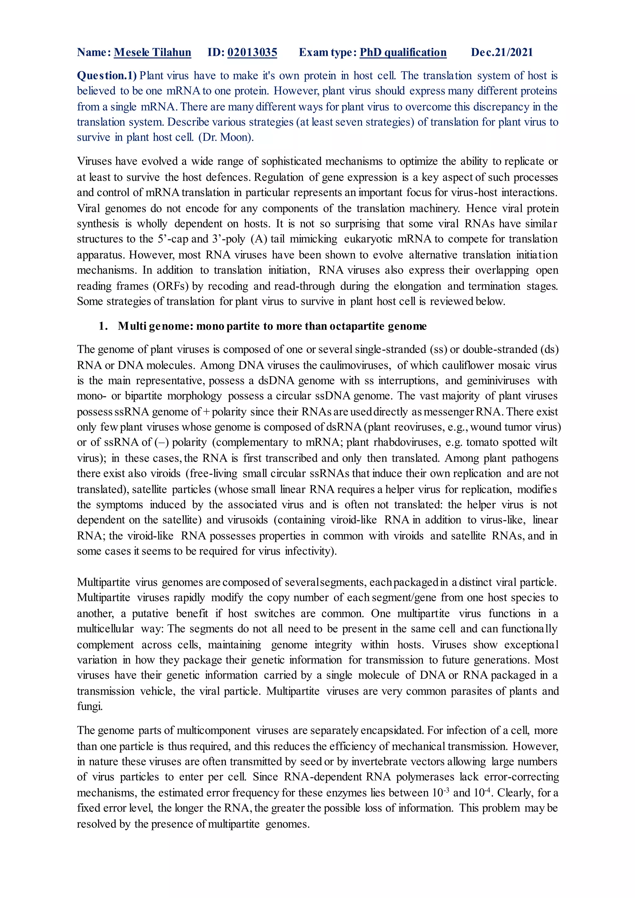 PhD; Qualification exam (mesele)2 | DOCX