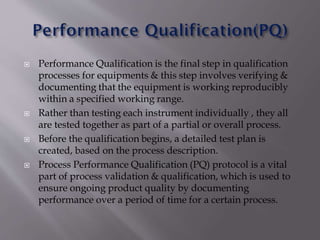 Qualification for validation | PDF