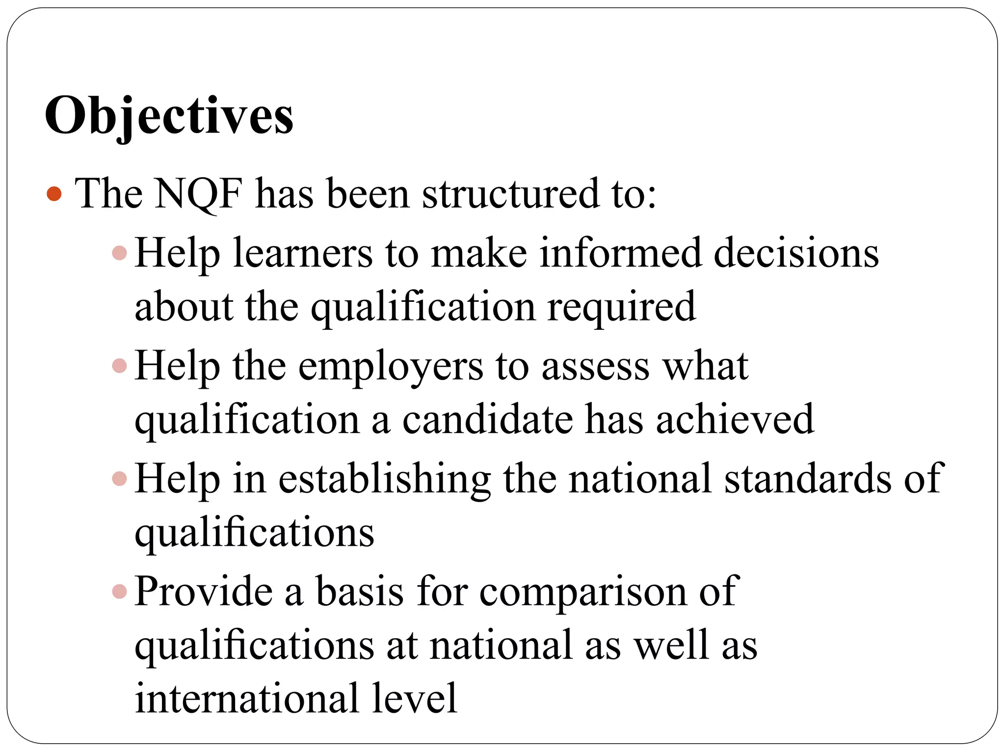 National Qualification Framework of Pakistan | PPTX