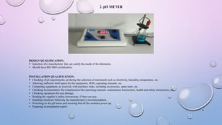 Qualification of analytical instruments | PPTX