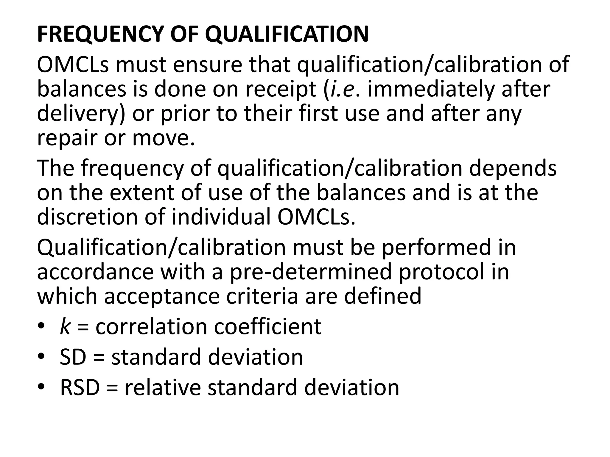 Qualification of analytical instruments | PPTX