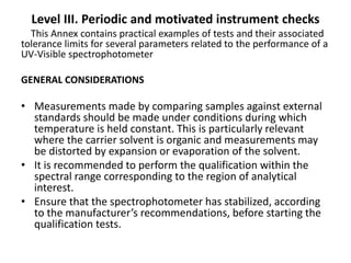 Qualification of analytical instruments | PPTX