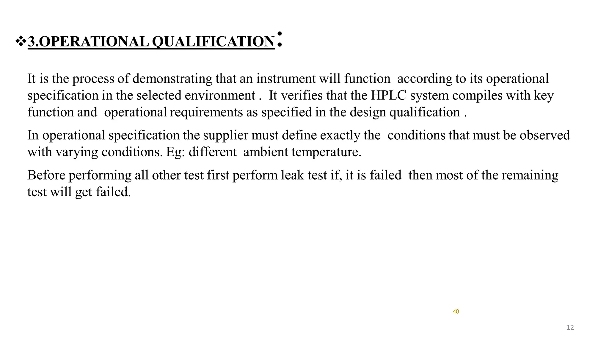 Qualification of analytical instruments | PDF