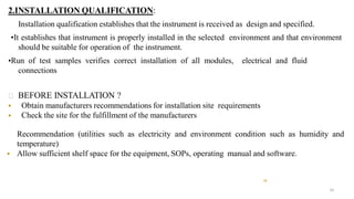 Qualification of analytical instruments | PDF