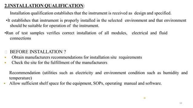 Qualification of analytical instruments | PDF | Chemistry | Science