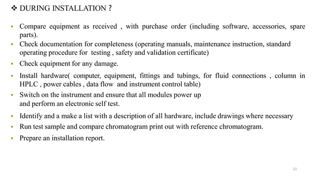 Qualification of analytical instruments | PDF | Chemistry | Science