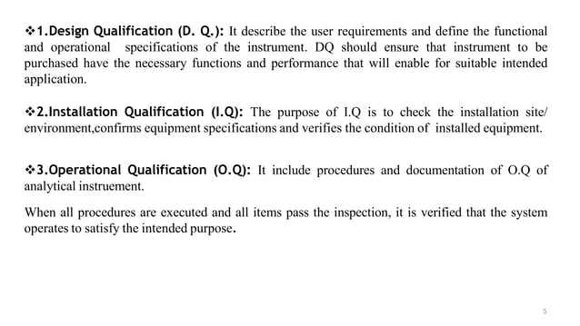 Qualification of analytical instruments | PDF | Chemistry | Science