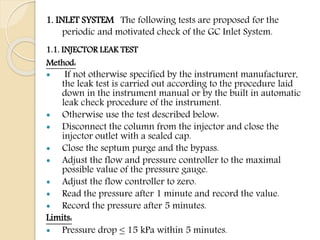 Qualification of gc equipment by manoj kumar | PPTX