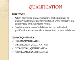 Qualification of gc equipment by manoj kumar | PPTX