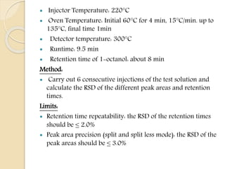 Qualification of gc equipment by manoj kumar | PPTX