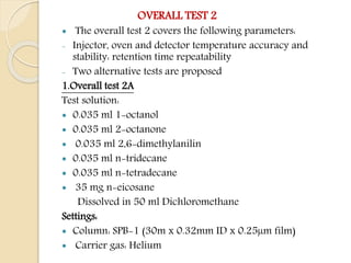 Qualification of gc equipment | PPTX