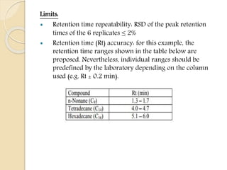 Qualification of gc equipment | PPTX