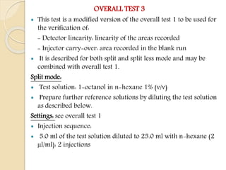 Qualification of gc equipment | PPTX