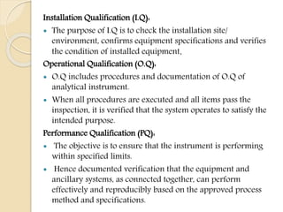 Qualification of gc equipment | PPTX