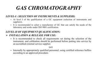 Qualification of GC & FTIR | PPTX