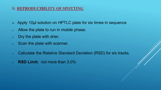 QUALIFICATION OF HPTLC,HPTLC | PPTX