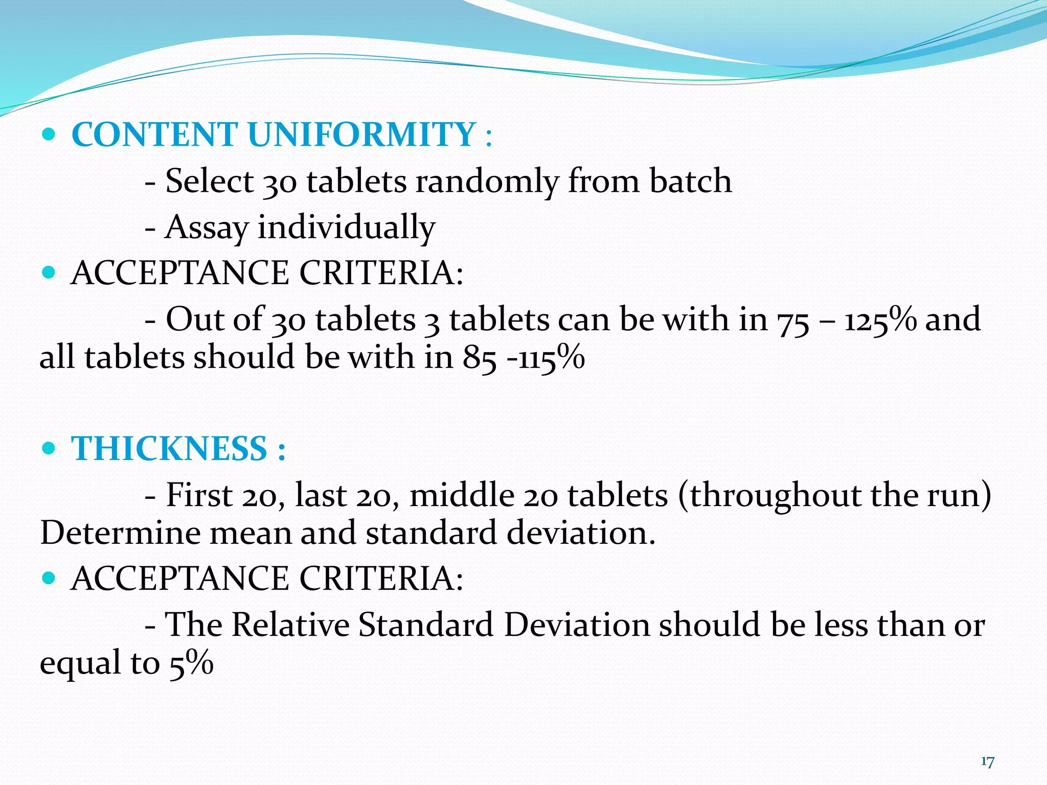 Qualification of tablet compression (machine) & Capsule filling machine ...