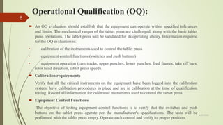 Qualification of tablet compression machine | PDF
