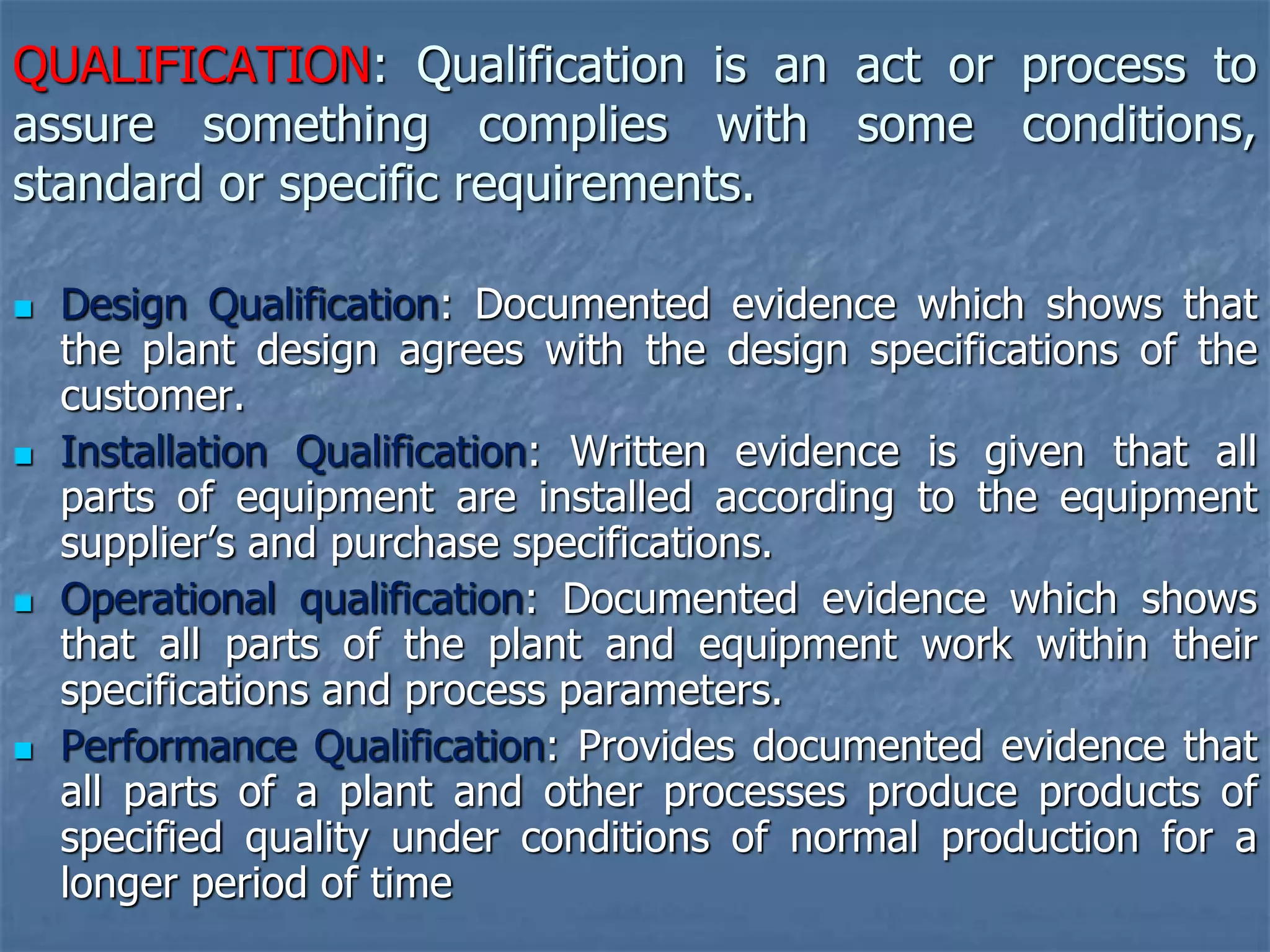 Qualification of UV VISIBLE SPECTROPHOTOMETER | PPSX