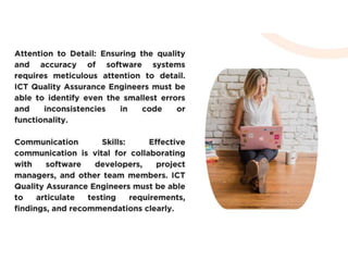Qualifications Needed for an ICT Quality Assurance Engineer 263211 | PPT