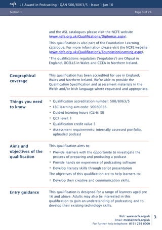 Qualification specification | PDF