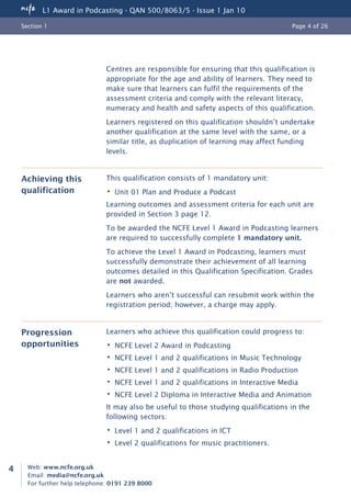 Qualification specification | PDF