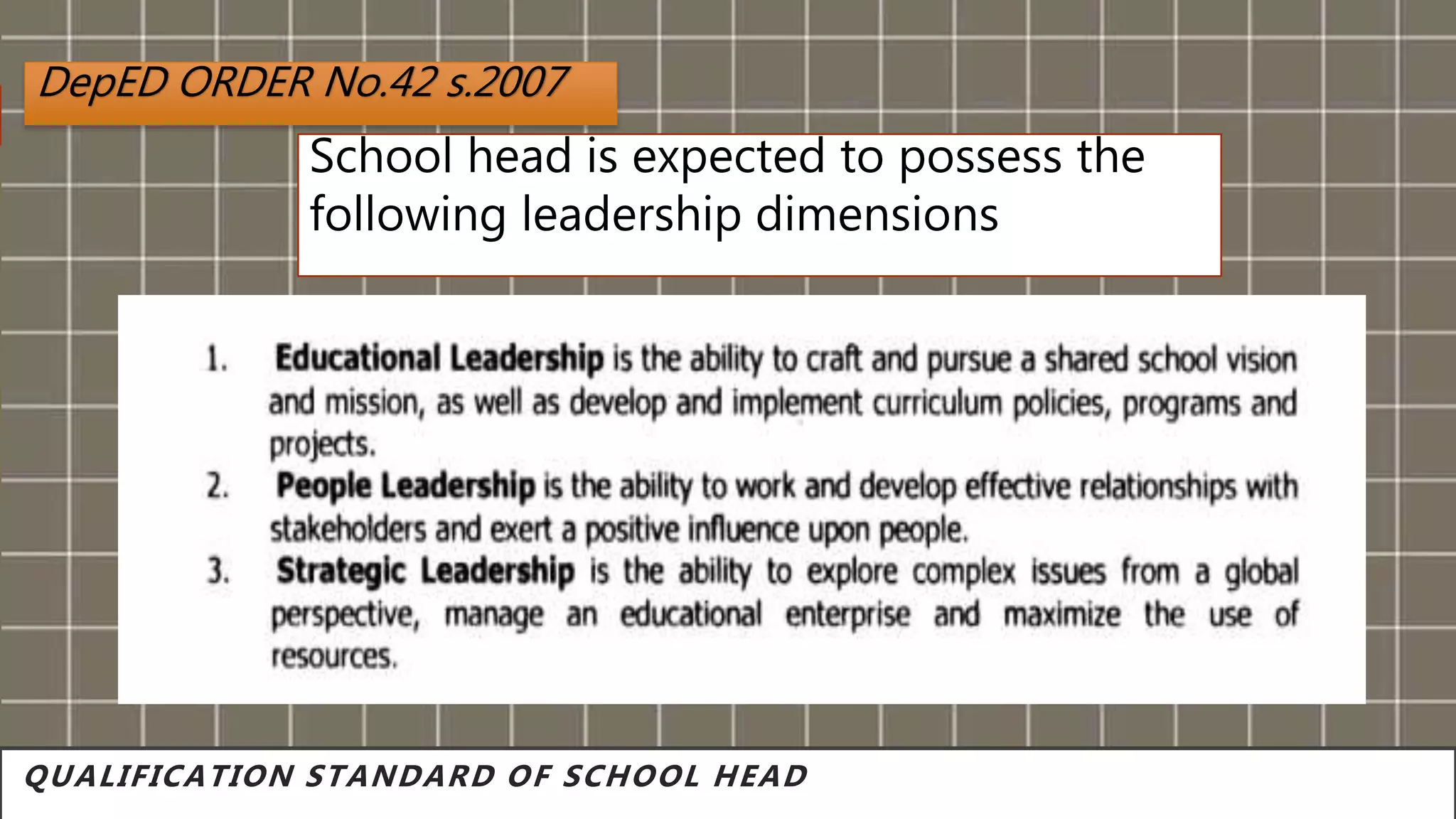 QUALIFICATION STANDARD OF SCHOOL HEAD.pptx