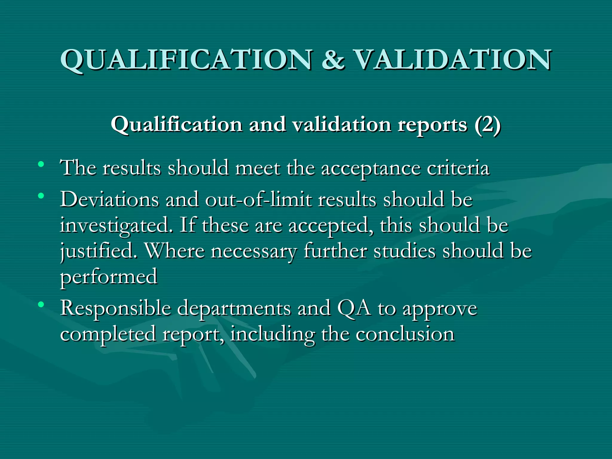 Qualification & Validation | PPT