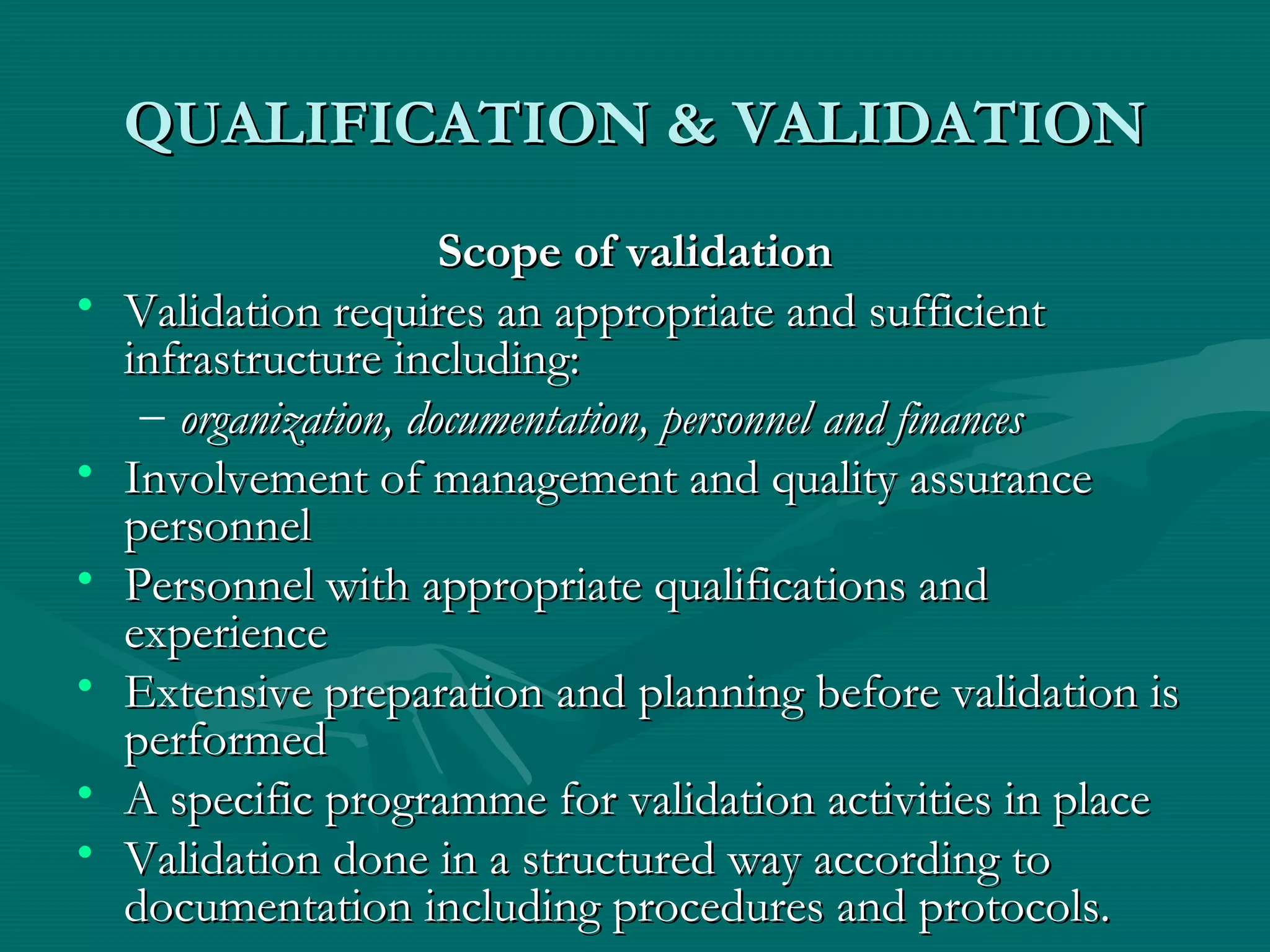 Qualification & Validation | PPT
