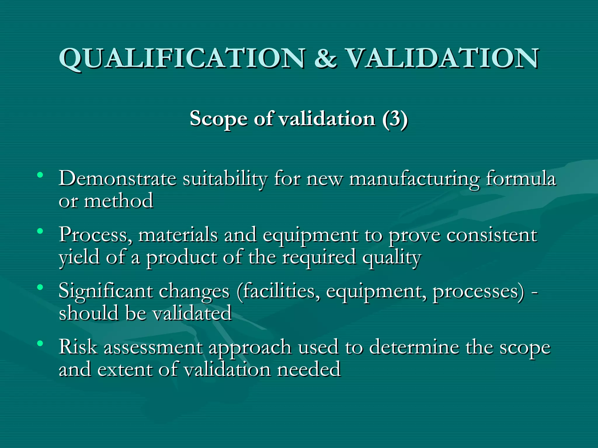 Qualification & Validation | PPT