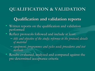 Qualification & Validation | PPT
