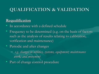 Qualification & Validation | PPT