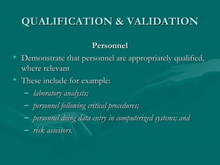 Qualification & Validation | PPT