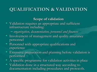 Qualification & Validation | PPT