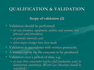 Qualification & Validation | PPT